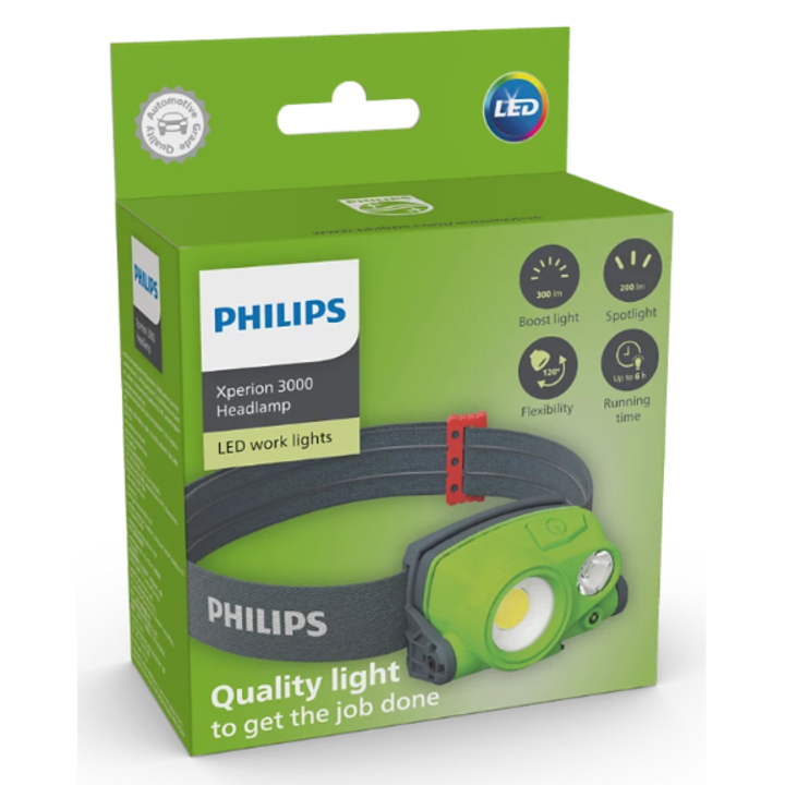 Lanterna LED frontala reincarcabila Philips Xperion 3000 X30HEADX1, 3W ...