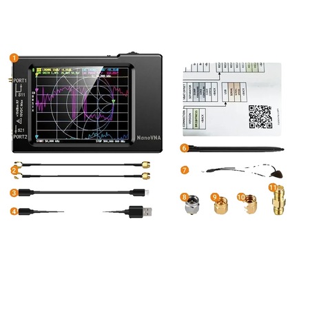 Analizor de retea vectorial Nano VNA-H, frecventa 10kHz-1.5GHz ...