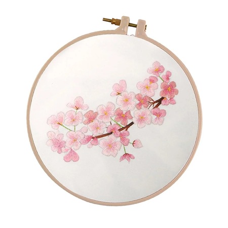 Set de kituri de broderie DIY cu cerc din lemn, 24x24cm, pentru ...