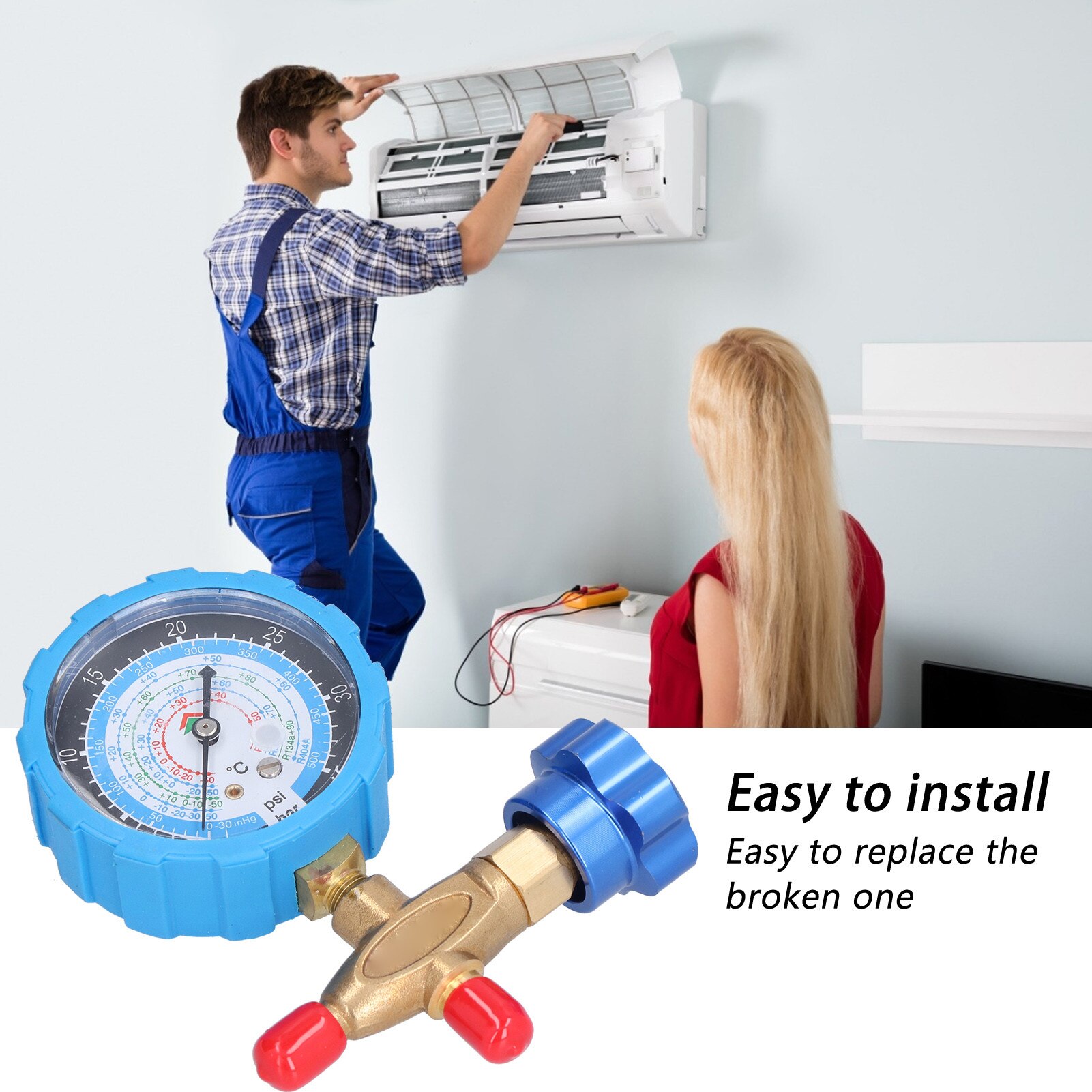 Manometru refrigerant Enforose HS-466NAL, pentru R410A R22 R134a R404A ...