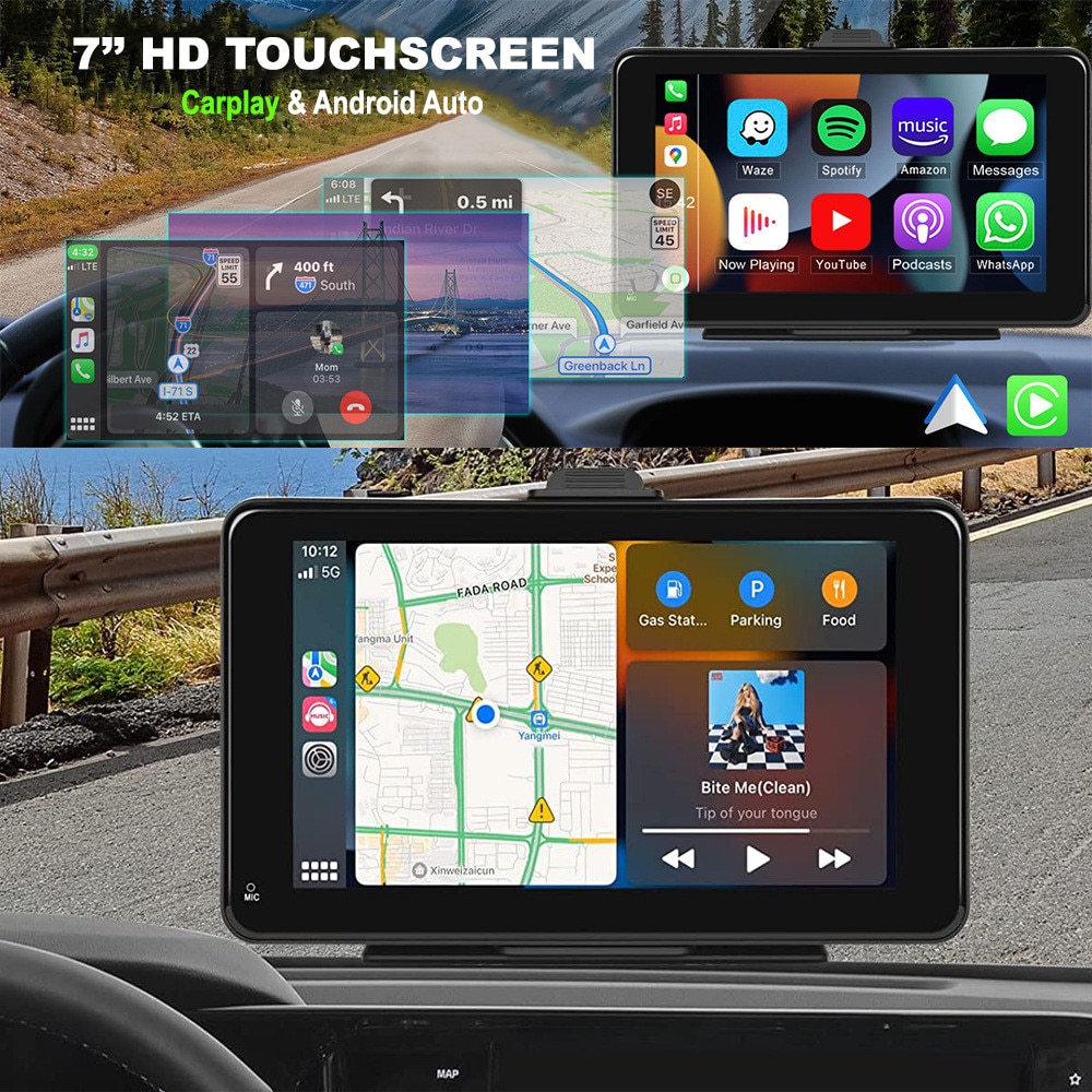 Navigatie Auto Universala DAIXSTORE®, Camera Marsarier Inclusa, Display TouchScreen 7 inch ...