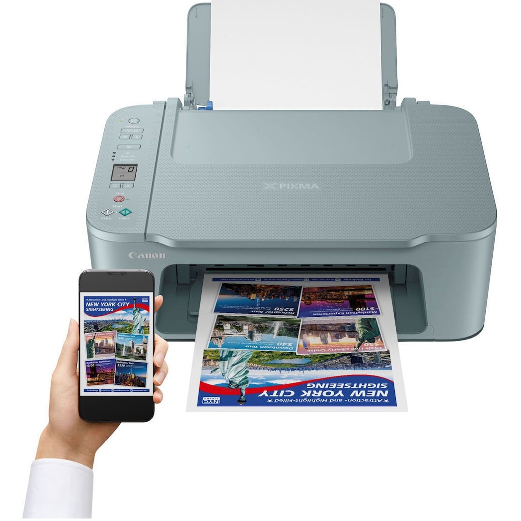 Multifunctional Inkjet color Canon PIXMA TS3752i A4, WiFi, albastru ...