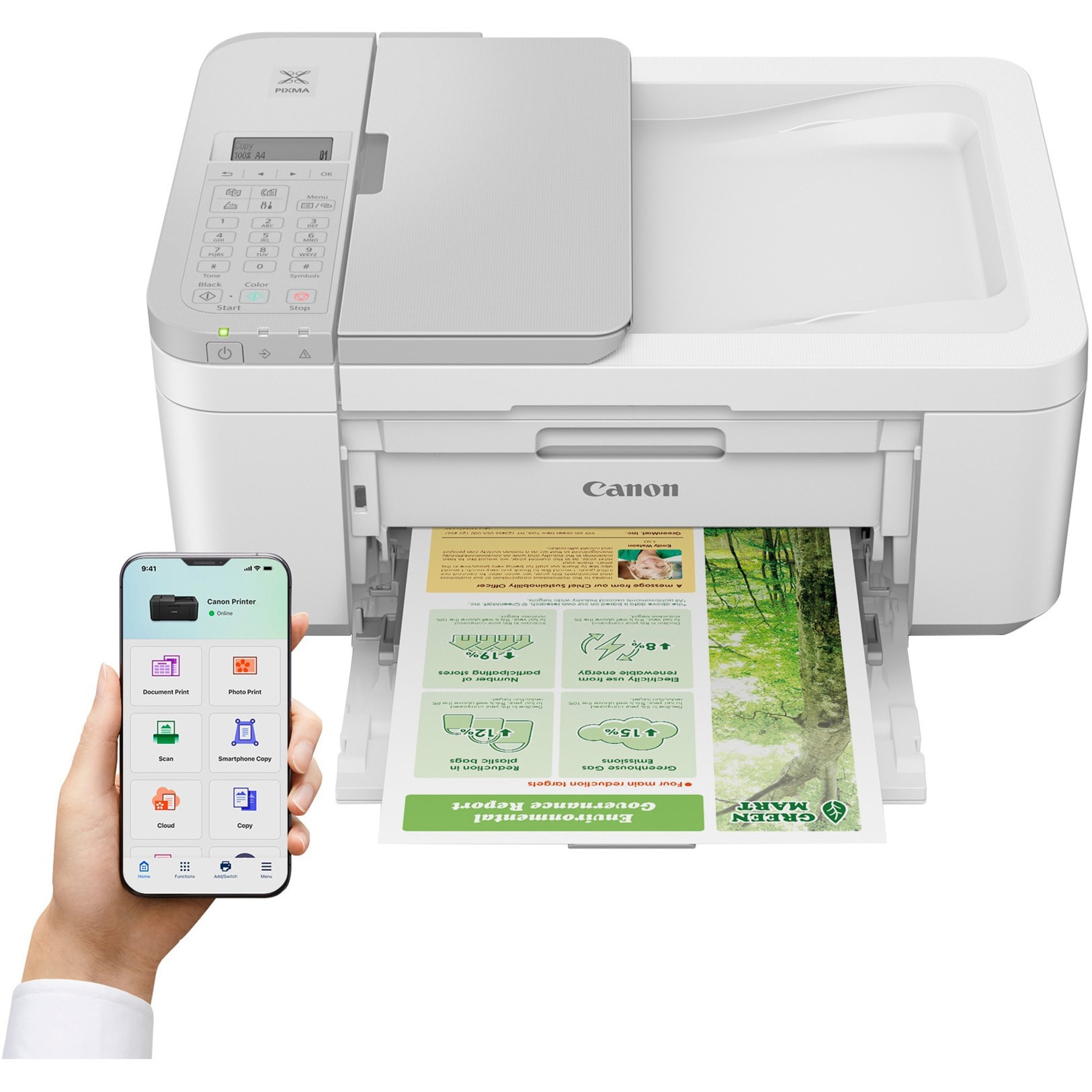 Multifunctional Inkjet color Canon PIXMA TR4756i A4, Duplex, ADF, WiFi ...