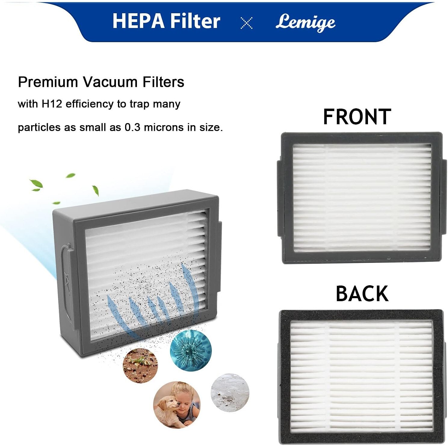 Комплект от 9 броя резервни части за прахосмукачка iRobot Roomba i7 i3 ...