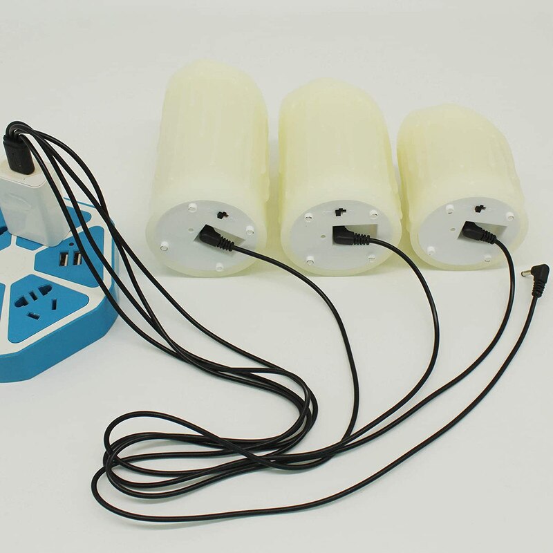 Set 3 lumanari LED electrice, Baterie Reincarcabila Telecomanda ...