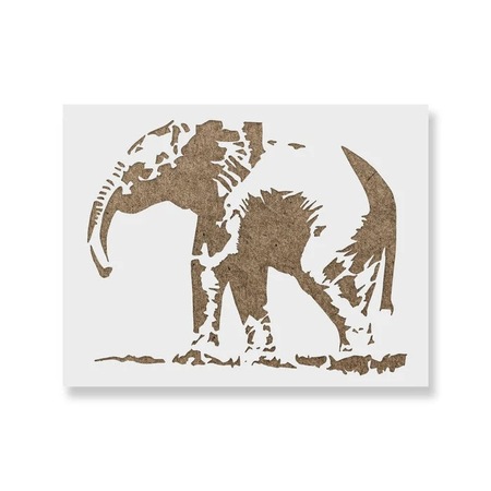 Sablon Perete vopsire, tencuiala 0.7mm Elefant model MXSP7418, 400 x ...