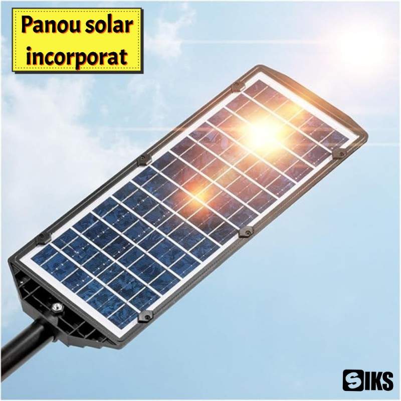 Lampa Solara SIKS Stradala Cob Sau Gradina Cu Panou Solar Incorporat ...