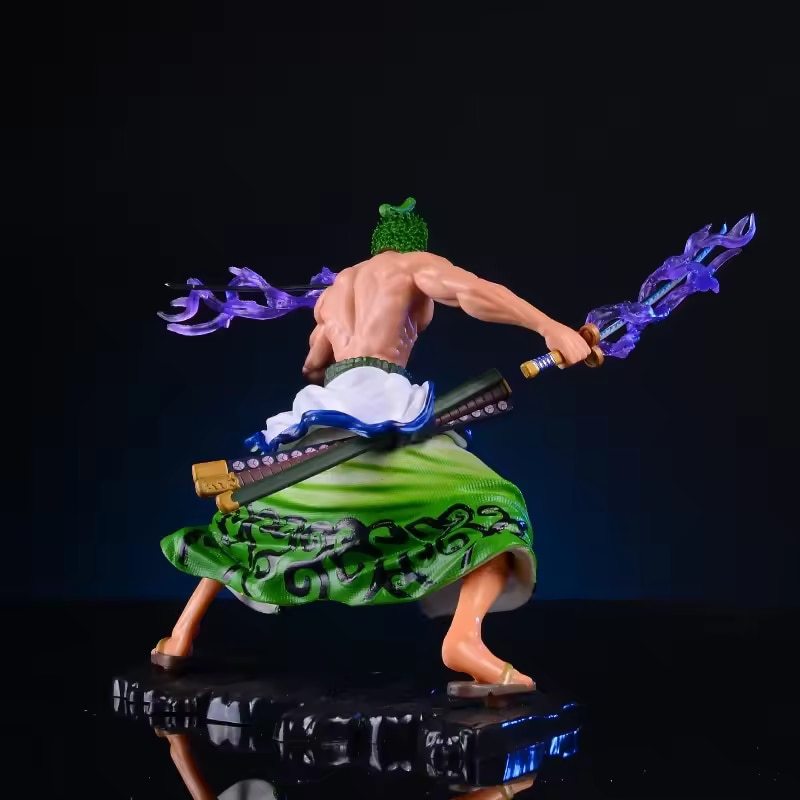 Figurina One Piece Roronoa Zoro, 18 cm, PVC, detalii realiste - eMAG.ro