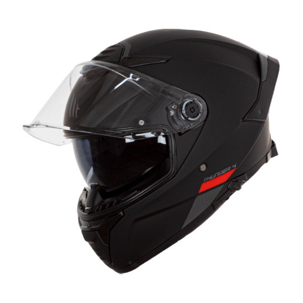 Casca integrala moto MT Thunder 4 cu ochelari integrati, negru mat ...