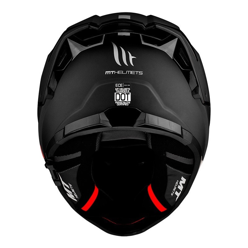 Casca integrala moto MT Thunder 4 cu ochelari integrati, negru mat ...