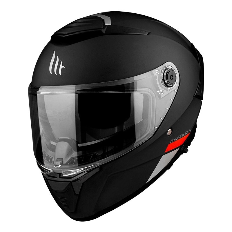 Casca integrala moto MT Thunder 4 cu ochelari integrati, negru mat ...