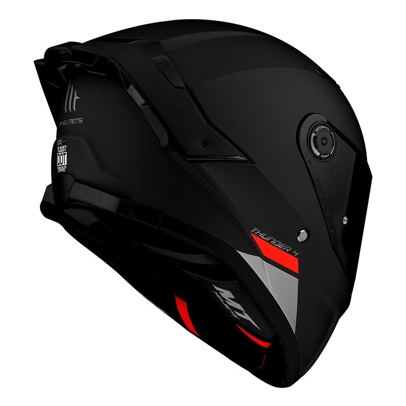 Casca integrala moto MT Thunder 4 cu ochelari integrati, negru mat ...