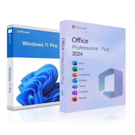 Licenta Microsoft Windows 11 Pro USB si Licenta Microsoft Office 2024 Professional Plus ...