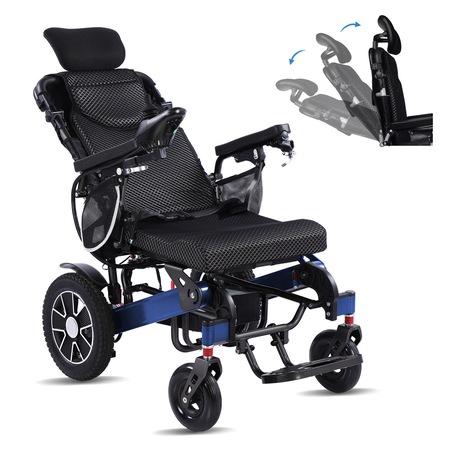 Scaun cu rotile electric pliabil KAKIGO, 150kg capacitate, design ...