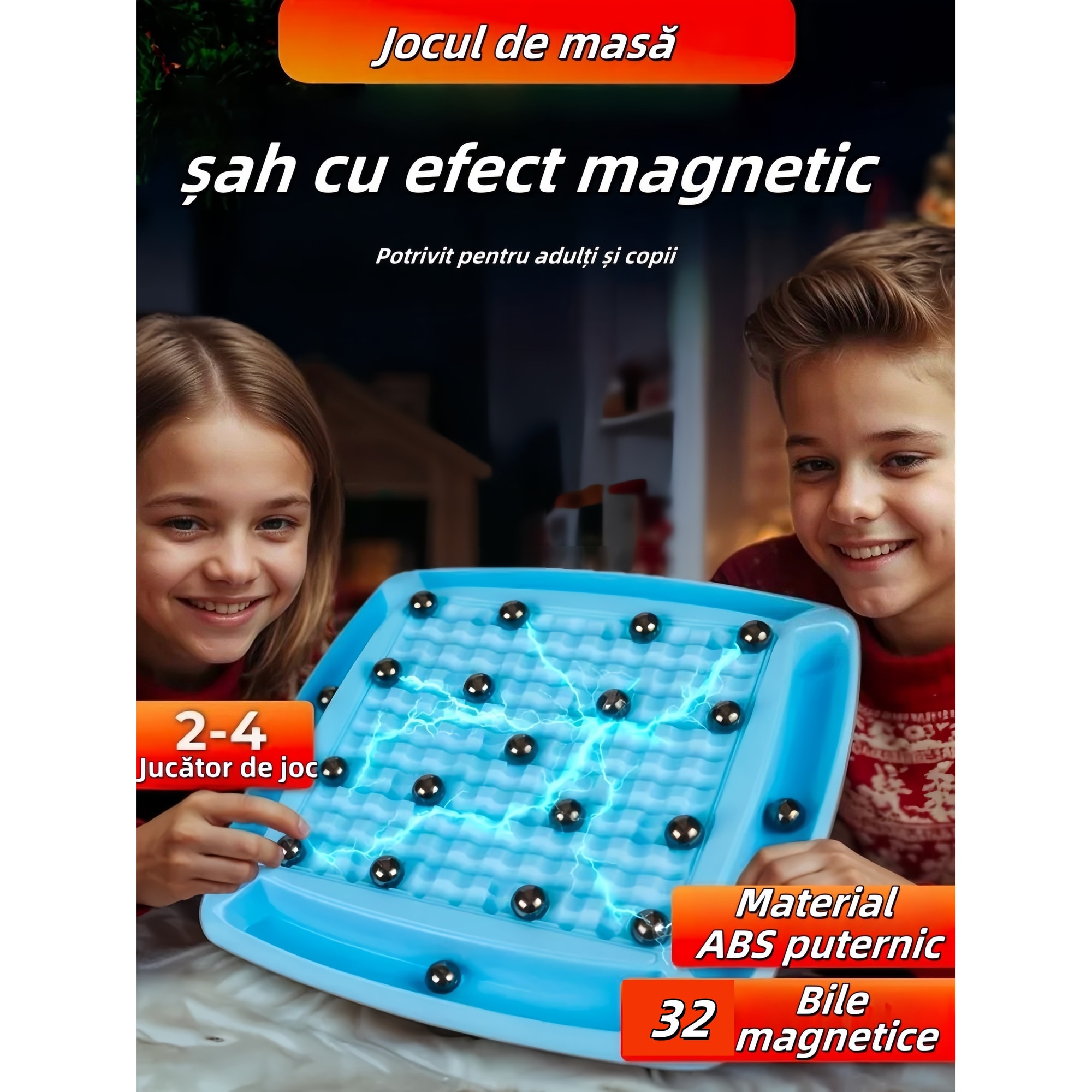 Sah Magnetic pentru Copii - Jucarie Educativa de Masa, Interactiva cu ...