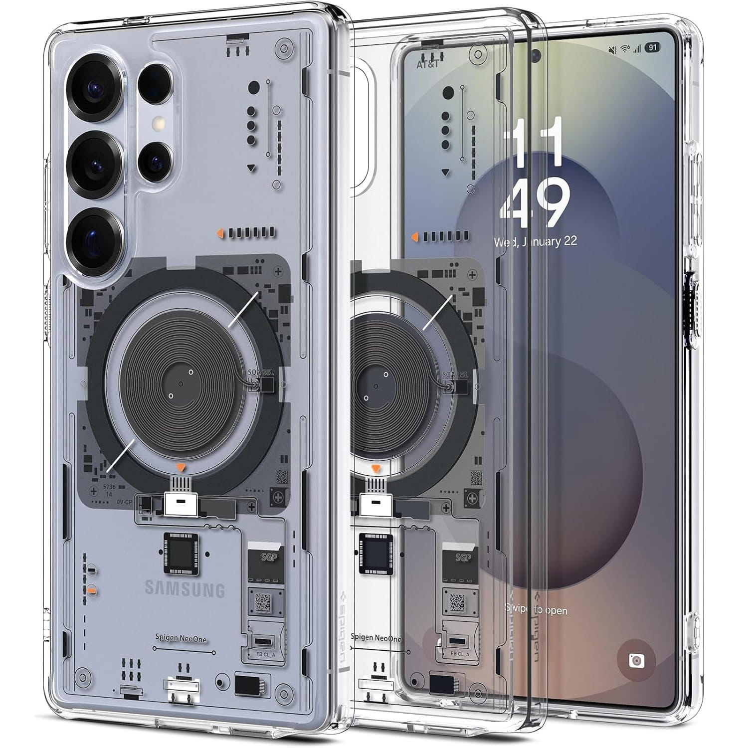 Tok, Spigen Ultra Hybrid Mag (Neo One) kompatibilis Samsung Galaxy S25 ...