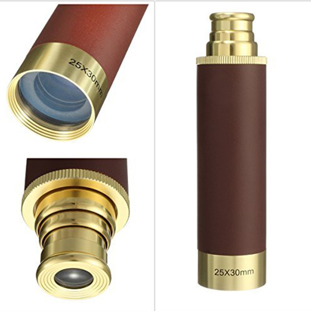 Monocular din aliaj de aluminiu si alama, aspect elegant, vizibilitate ...