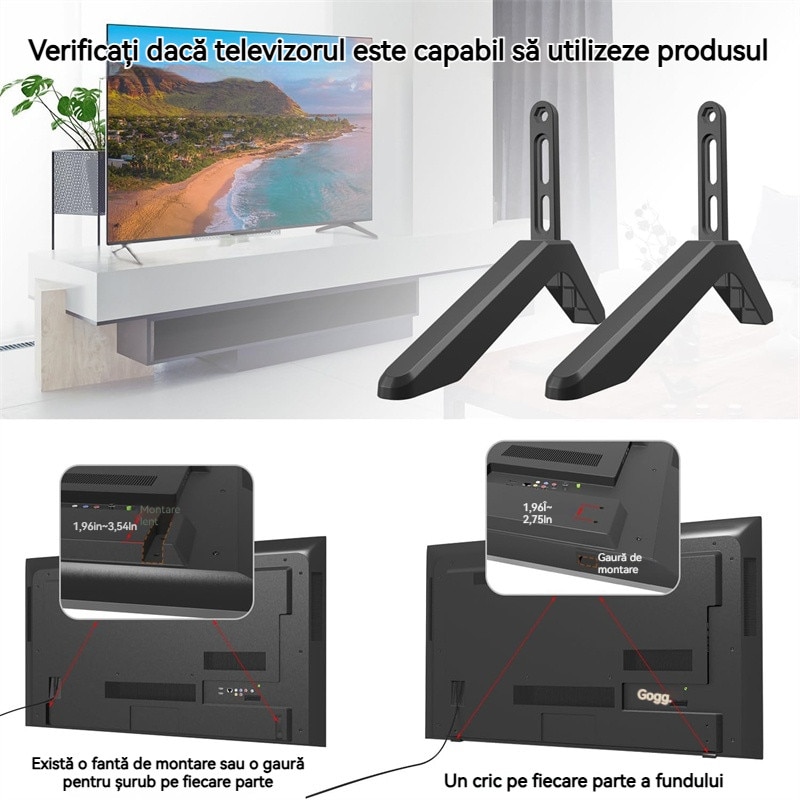 Suport de baza pentru TV, picioare reglabile sau baze de montare ...