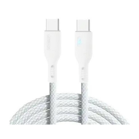 GERLAX adat- és töltőkábel, L19T, USB Type-C – USB Type-C, 100 W, 1 m, fehér - eMAG.hu