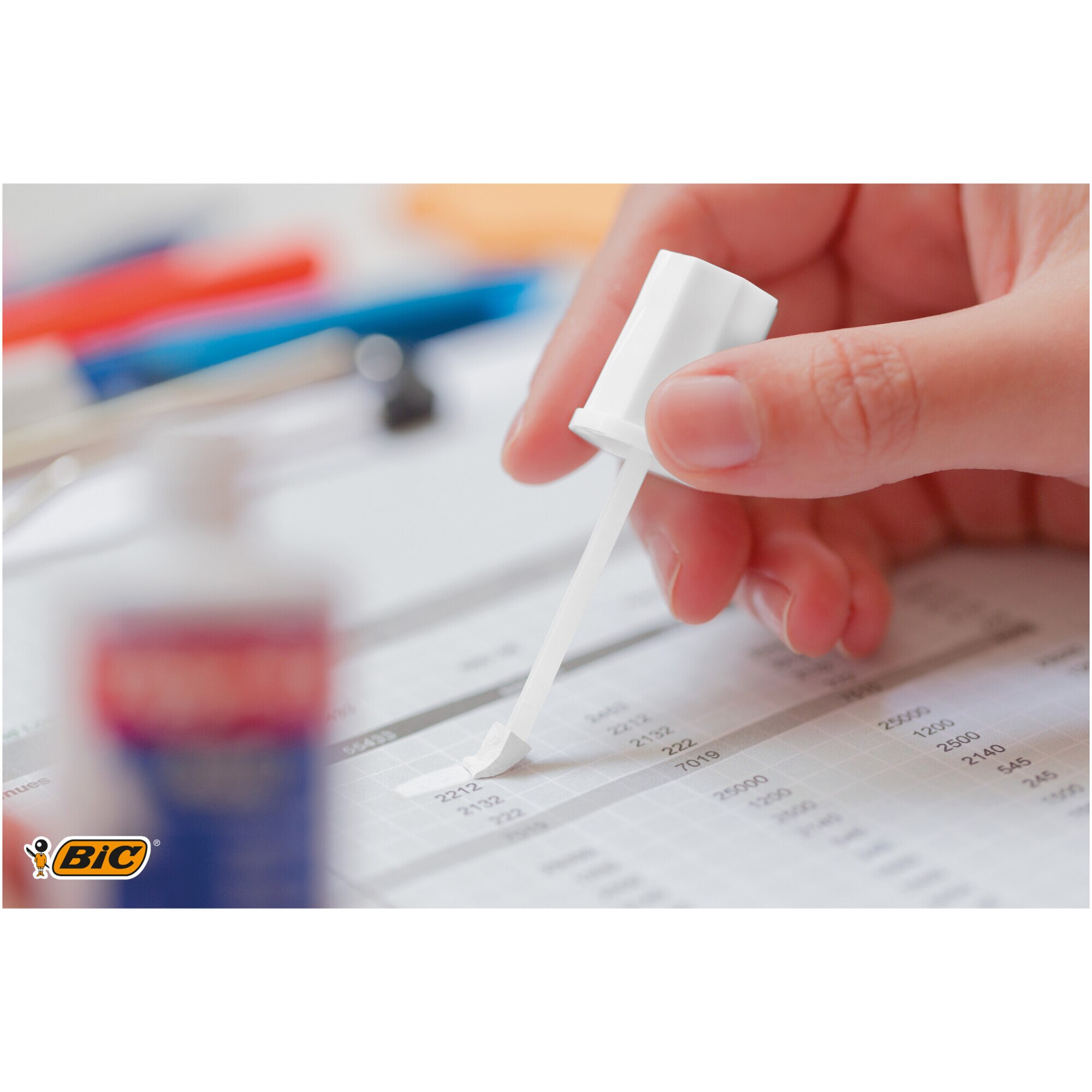 Corector fluid BIC - Tipp-Ex Rapid, aplicator cu burete, 20ml, blister ...