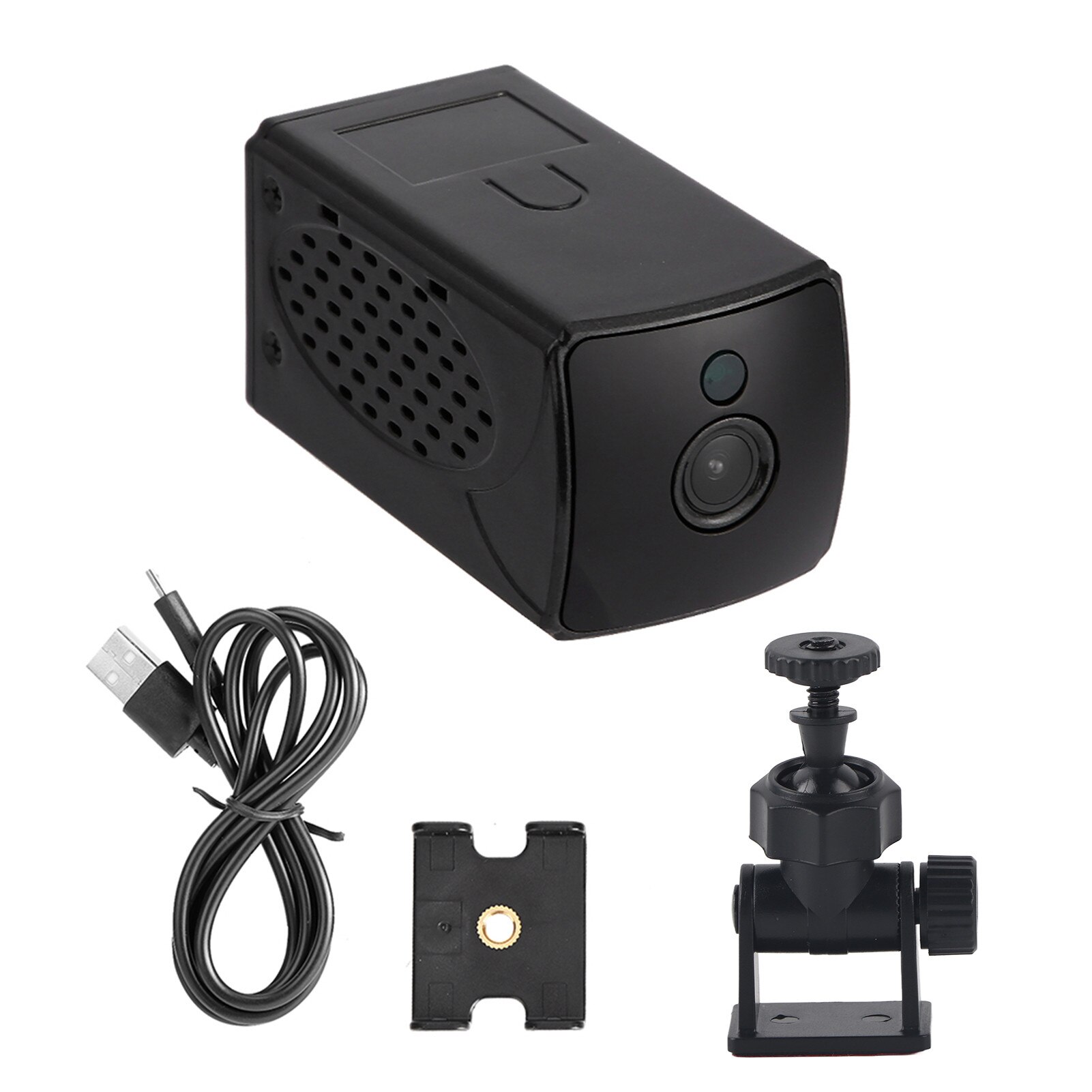 Camera video mini HD 1080P, control vocal inteligent, neagra ...