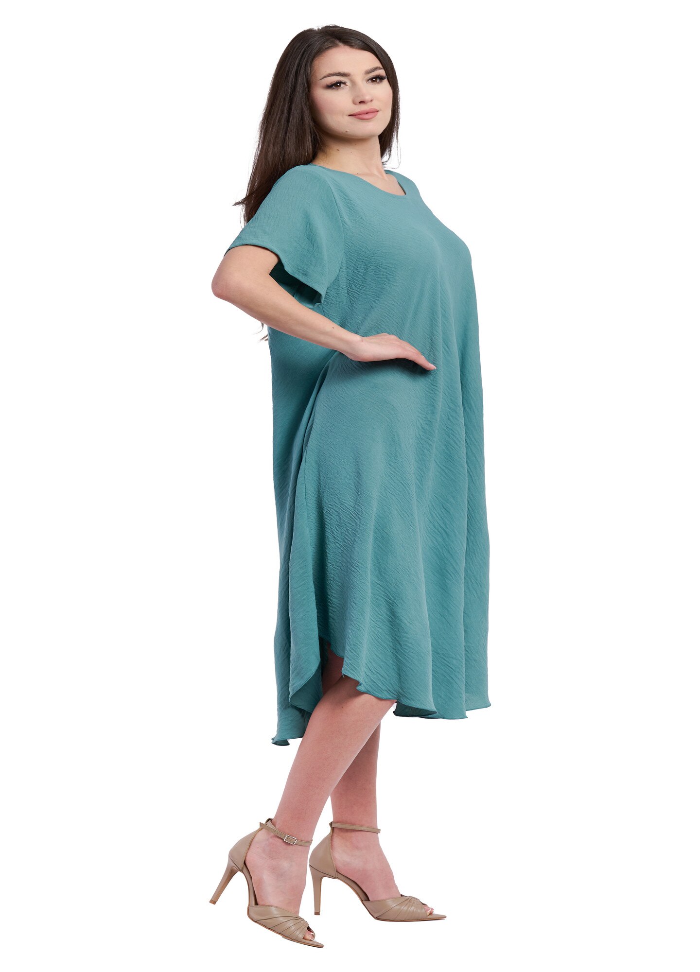 Rochie dama 947, Verde Pal, L - eMAG.ro