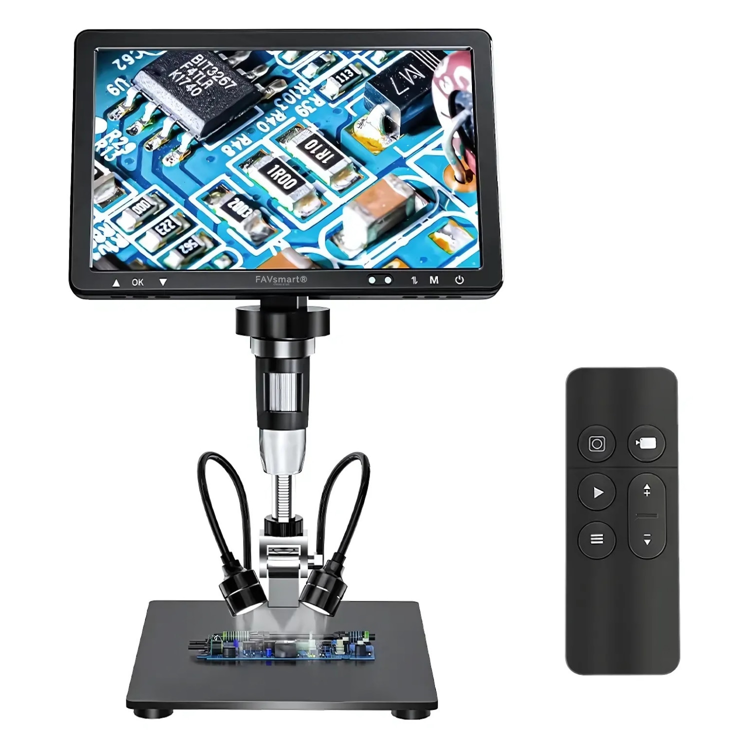 Microscop Digital Electronic FAVsmart® DM12, 20MP, Ecran LCD 10.1 inch ...