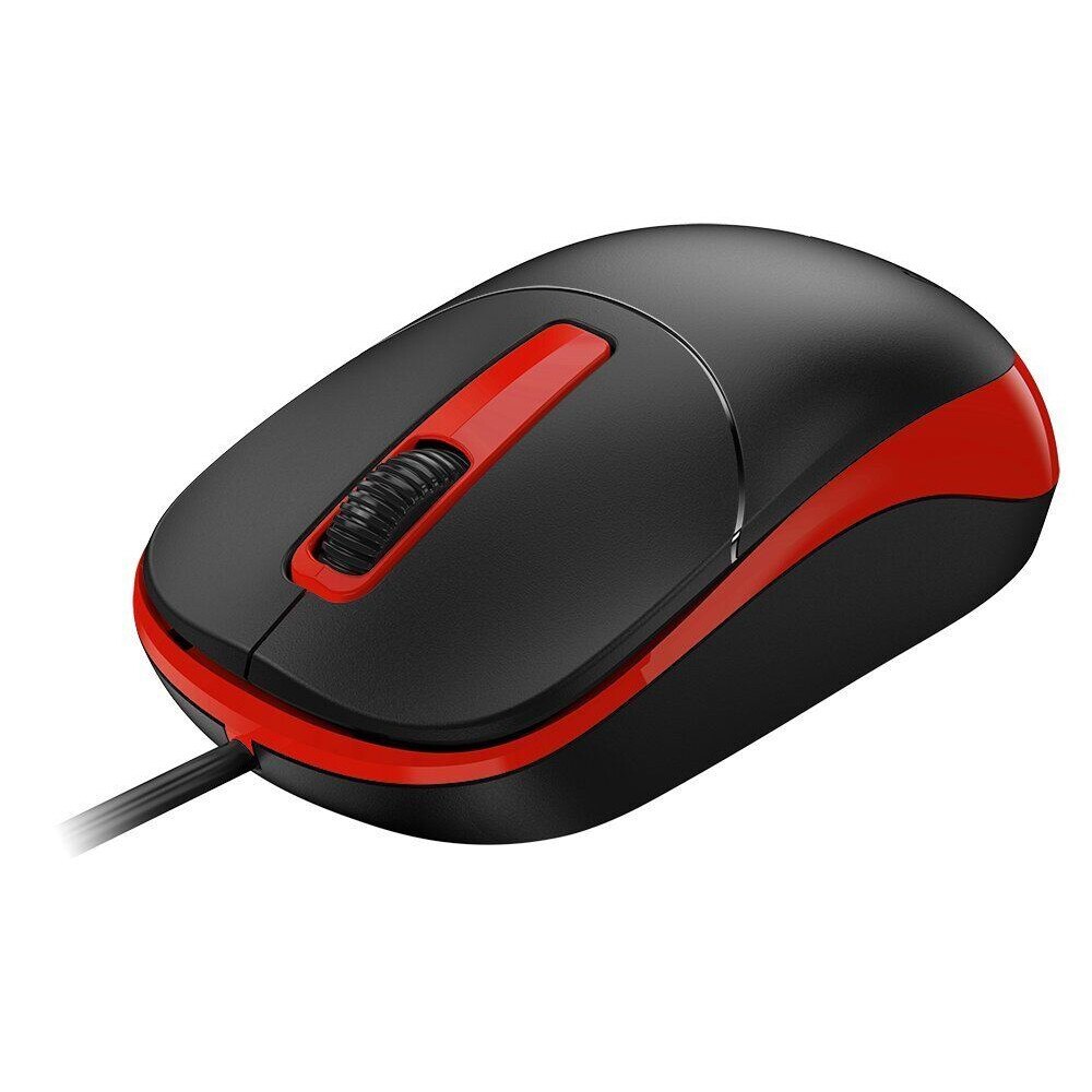 Mouse Wired Genius DX-123, 1200DPI, USB, Negru/Rosu - eMAG.ro