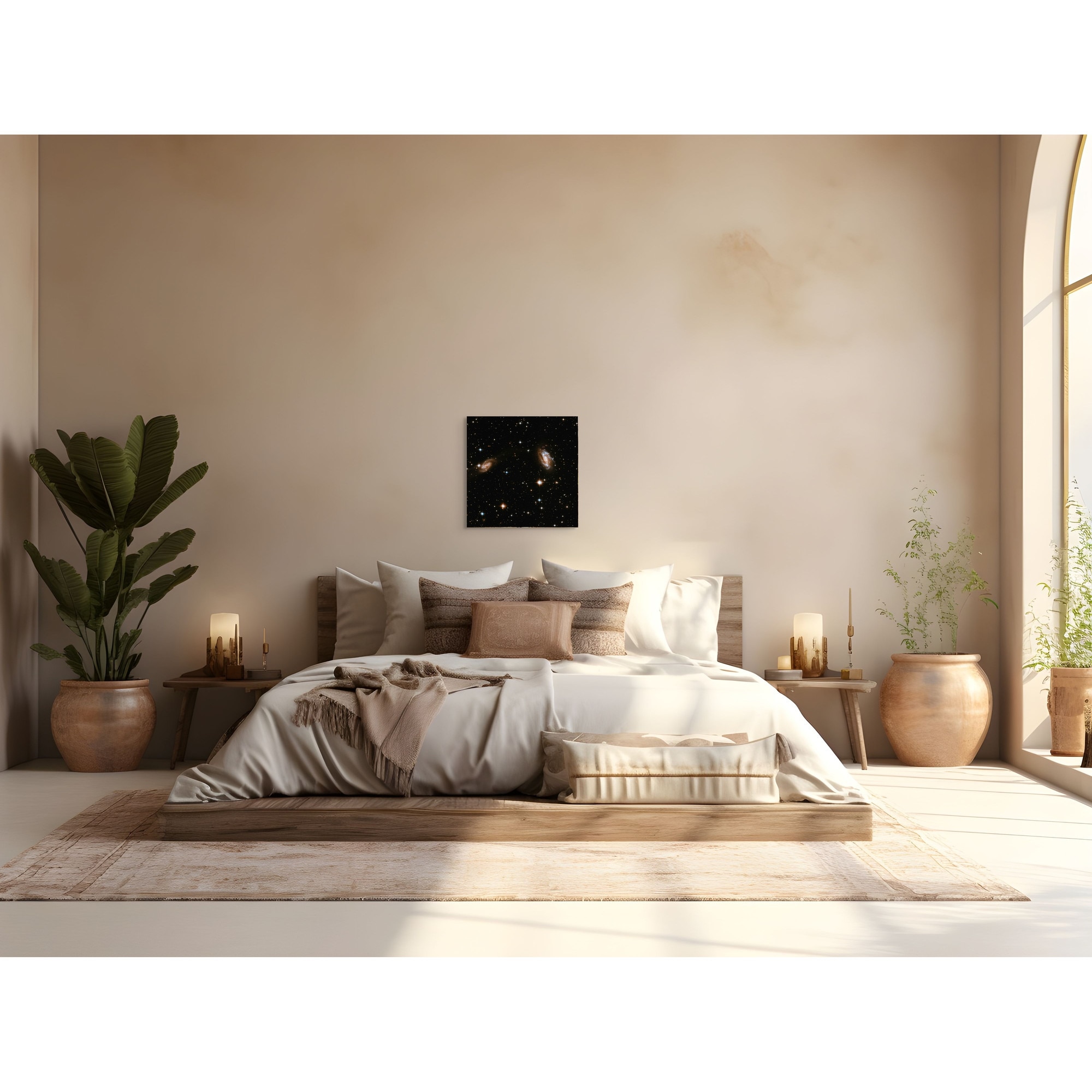 Tablou Canvas, "Galaxii in dans cosmic stelar", Stele, Galaxii, Spirale ...