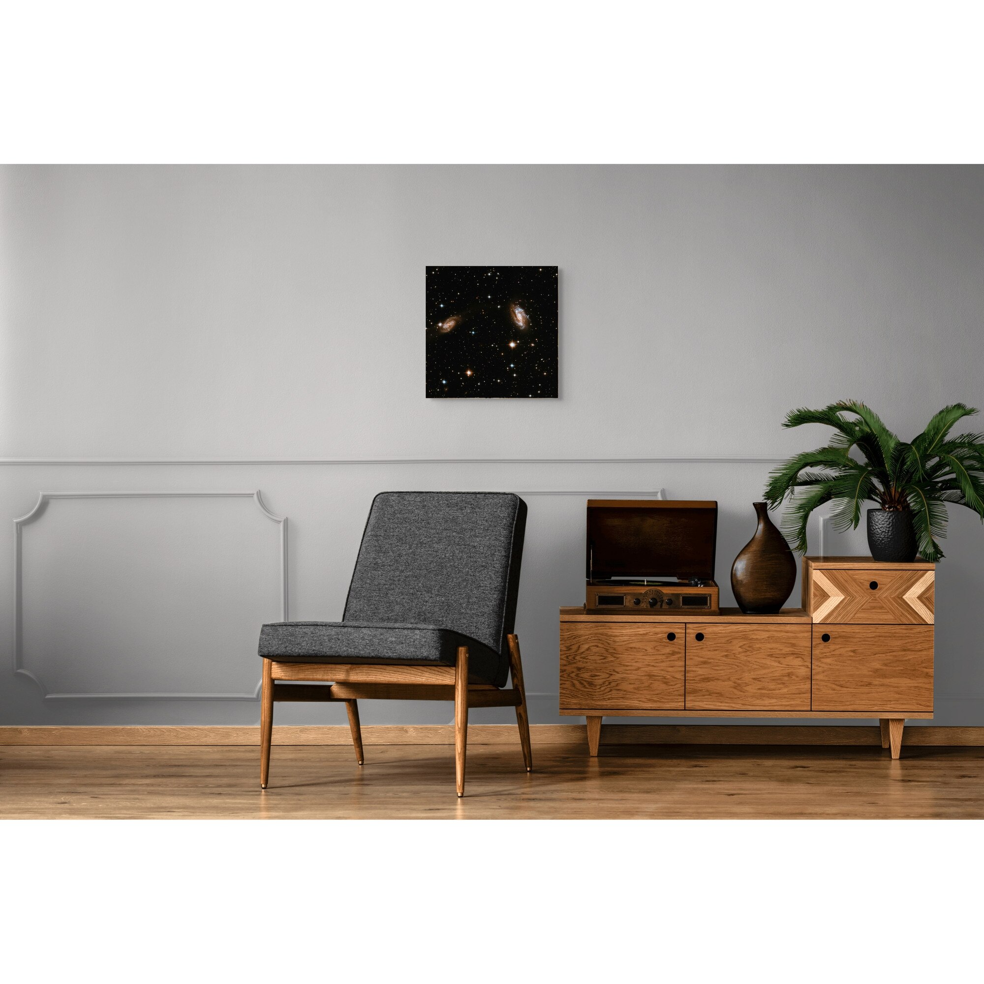 Tablou Canvas, "Galaxii in dans cosmic stelar", Stele, Galaxii, Spirale ...