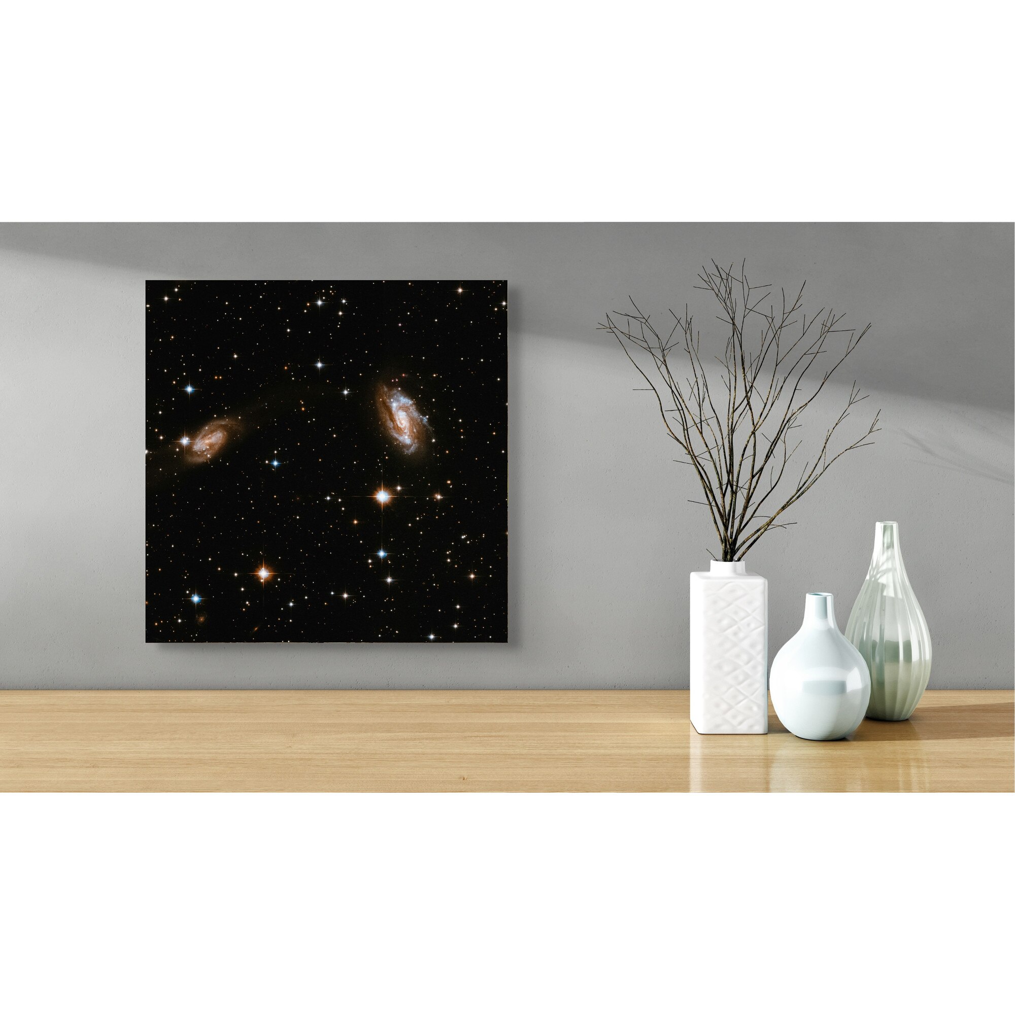 Tablou Canvas, "Galaxii in dans cosmic stelar", Stele, Galaxii, Spirale ...