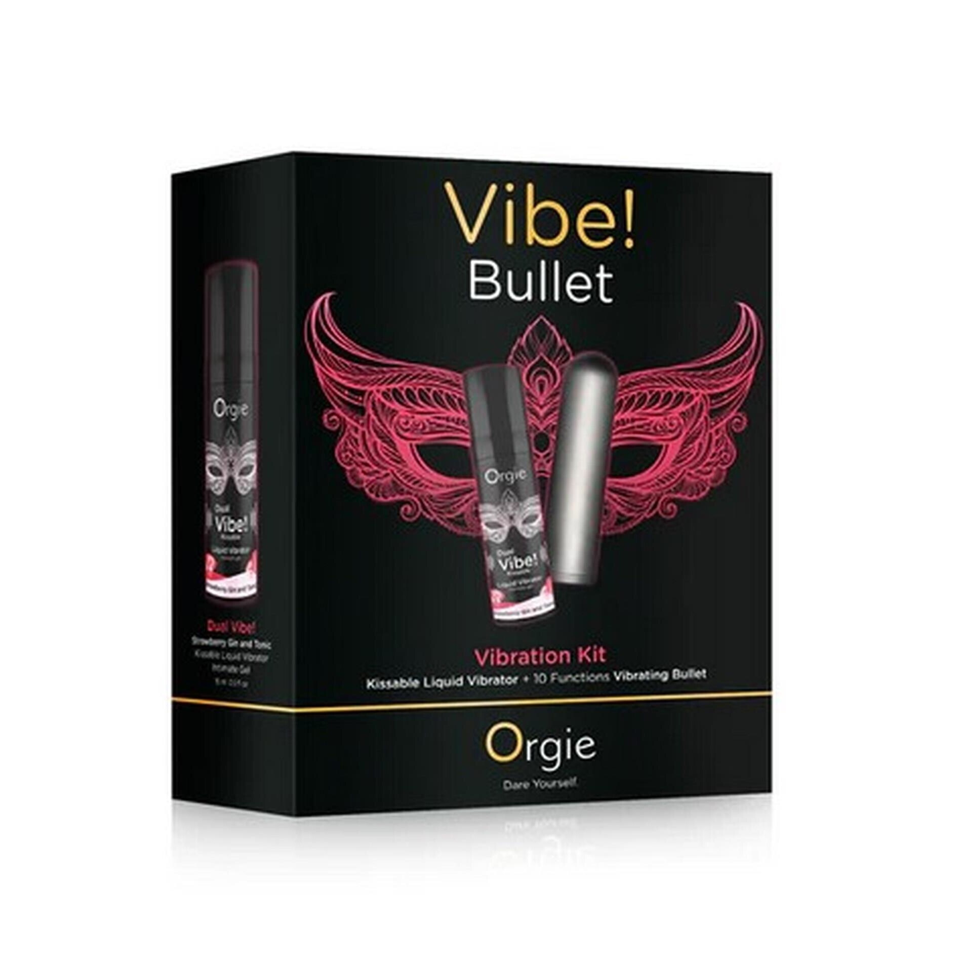 Set vibrator Orgie Vibe! Bullet, 10 moduri de vibratie, compact - eMAG.ro