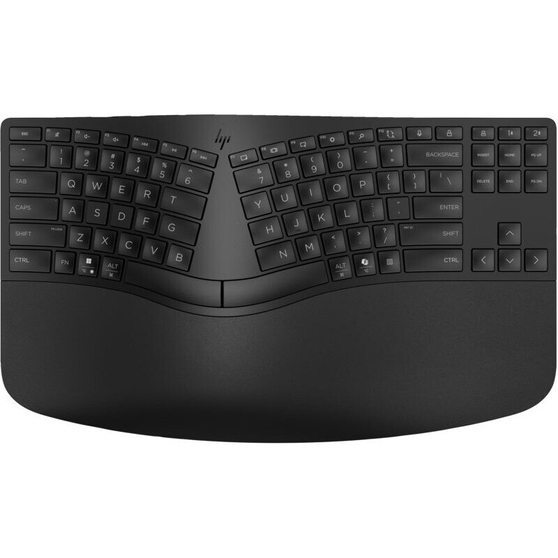Tastatura ergonomica wireless HP 965, neagra, Bluetooth - eMAG.ro