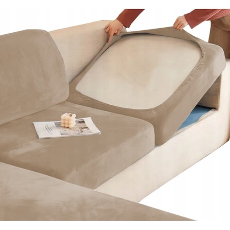 Husa canapea coltar, Ubieramy meble, Velur, Design Estetic, Elastica ...