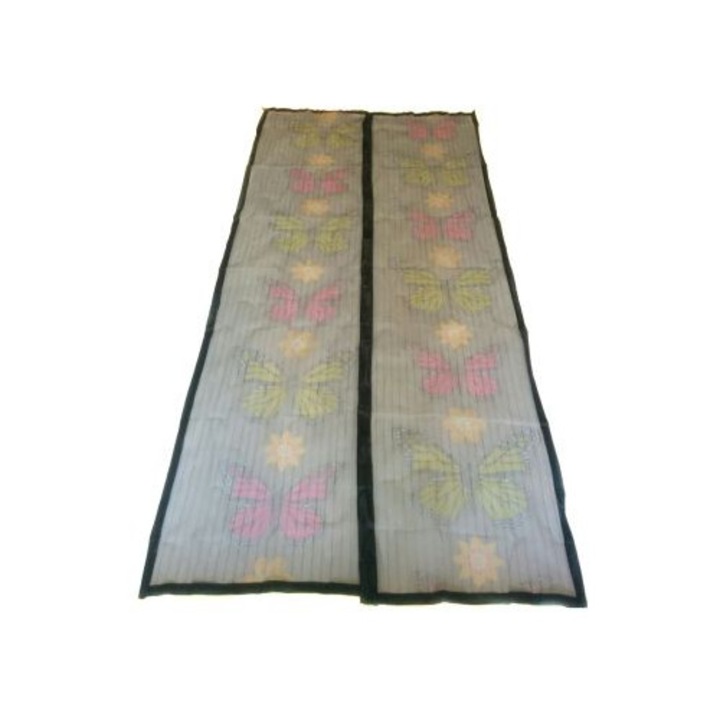 Perdea magnetica anti-insecte, model colorat, cu fluturi - eMAG.ro