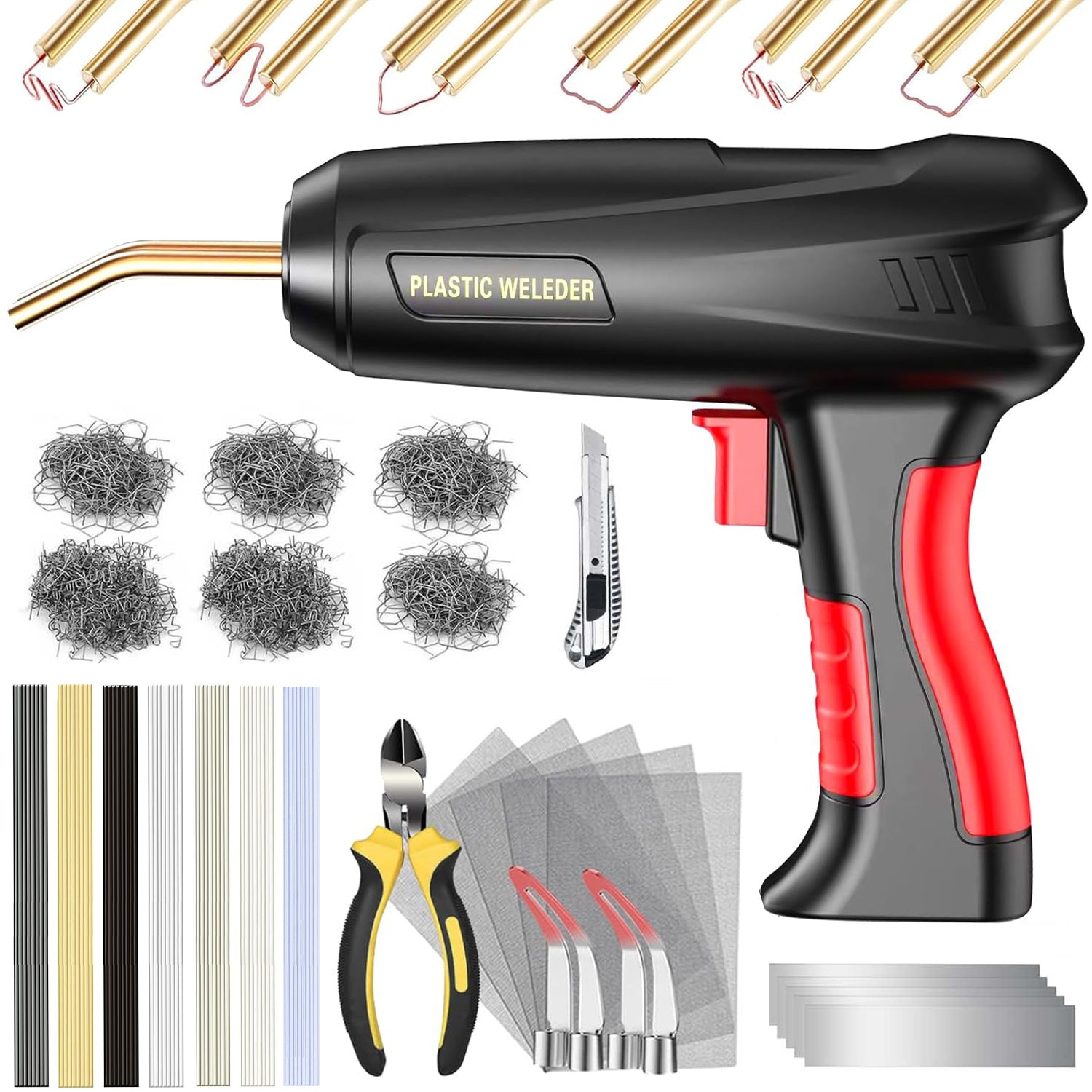 Trusa Aparat sudat plastic, BYONDSELF®, 200W, 600 cuie de armare ...