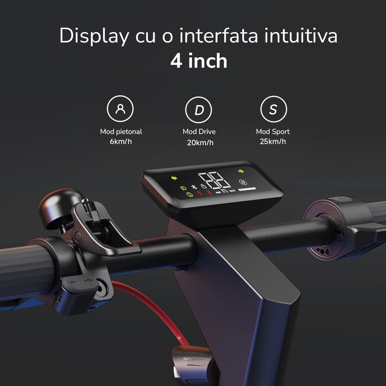 Trotineta Electrica Navee S40, Autonomie 40 km, Viteza Maxima 25 Km/h ...