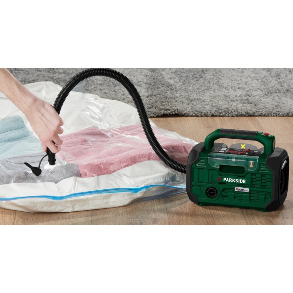 Compresor si pompa de aer cu acumulator de 20 V PKA 20-Li C3 Parkside ...