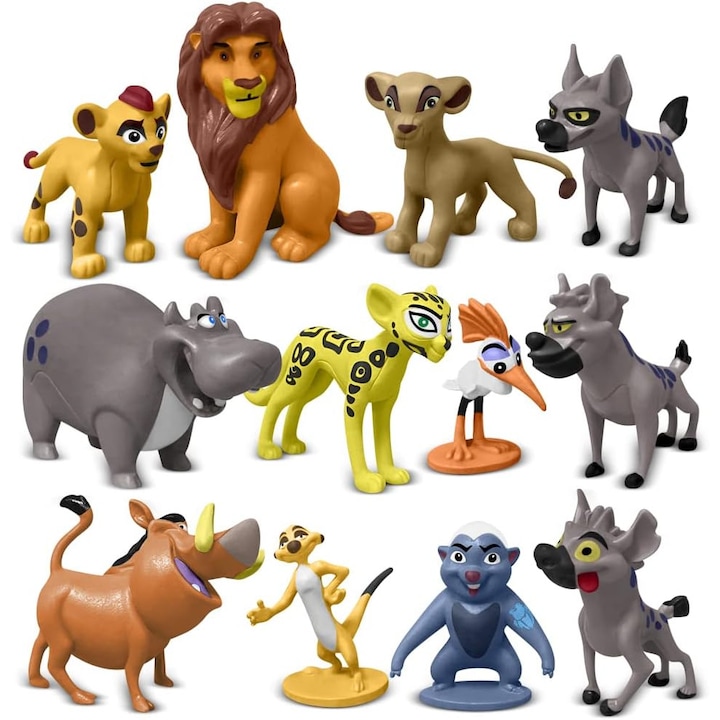 Figurine，Mini figurine de actiune cu animale de 12 buc, jucarii de ...