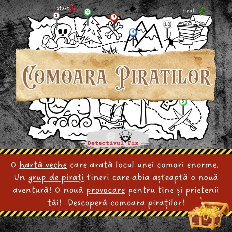 Joc Dosar Detectiv pentru Copii 8-14 ani, Detectivul Fix, Caz: Comoara ...