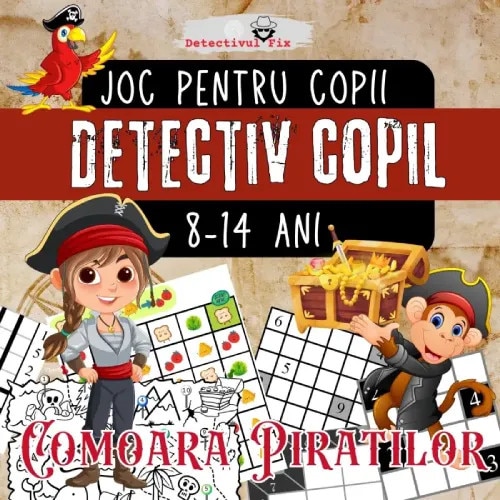 Joc Dosar Detectiv pentru Copii 8-14 ani, Detectivul Fix, Caz: Comoara ...