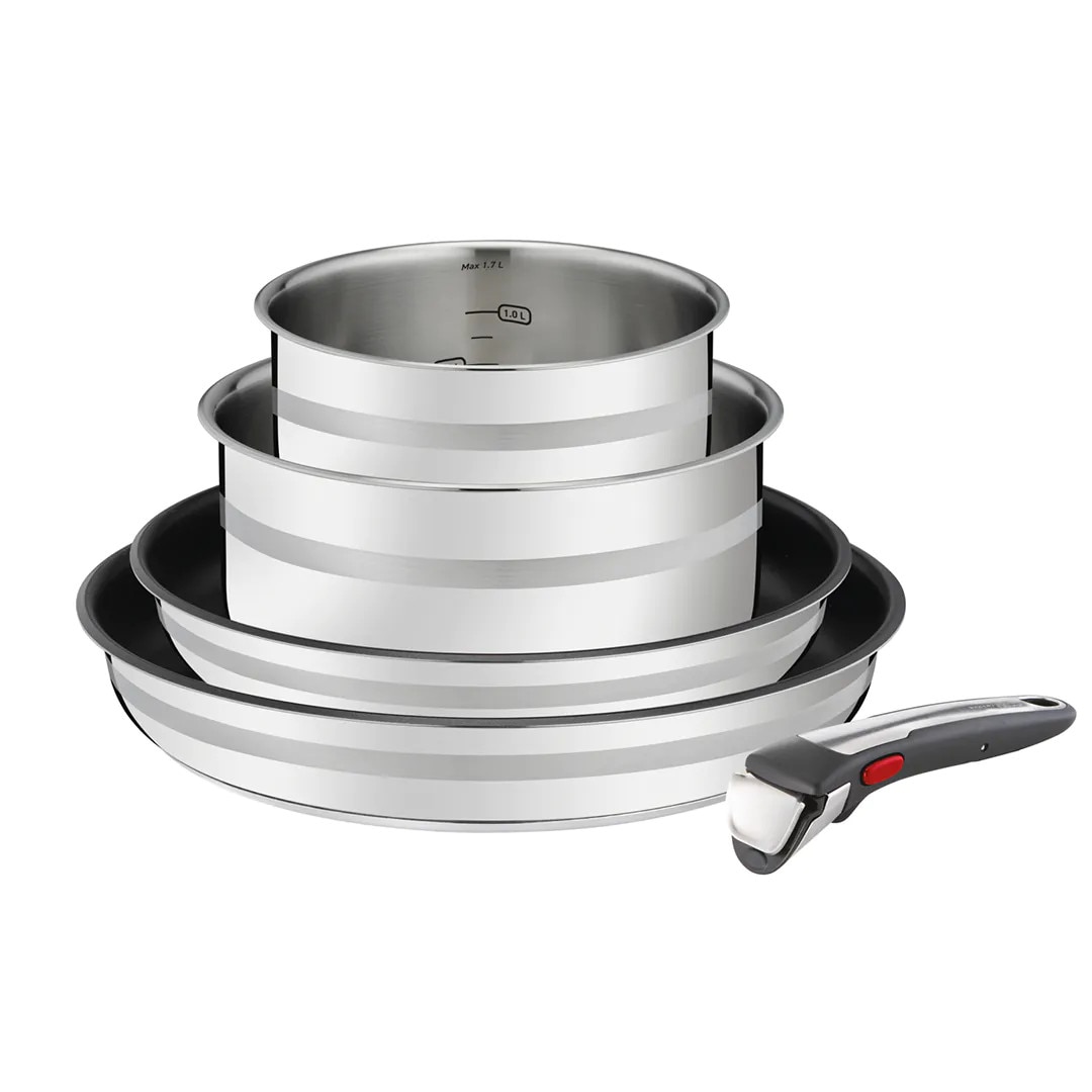 Set tigai si cratite Tefal Jamie Oliver Ingenio G6, 5 piese ...