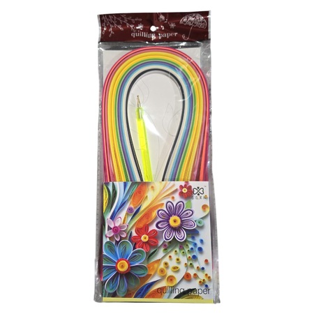Set de Quilling – Model Floral, 200 Benzi Colorate, Instrument ...