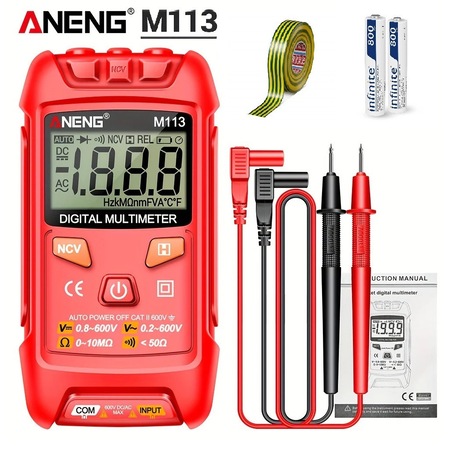 Kit aparat masura multimetru digital automat, detectie tensiune non ...