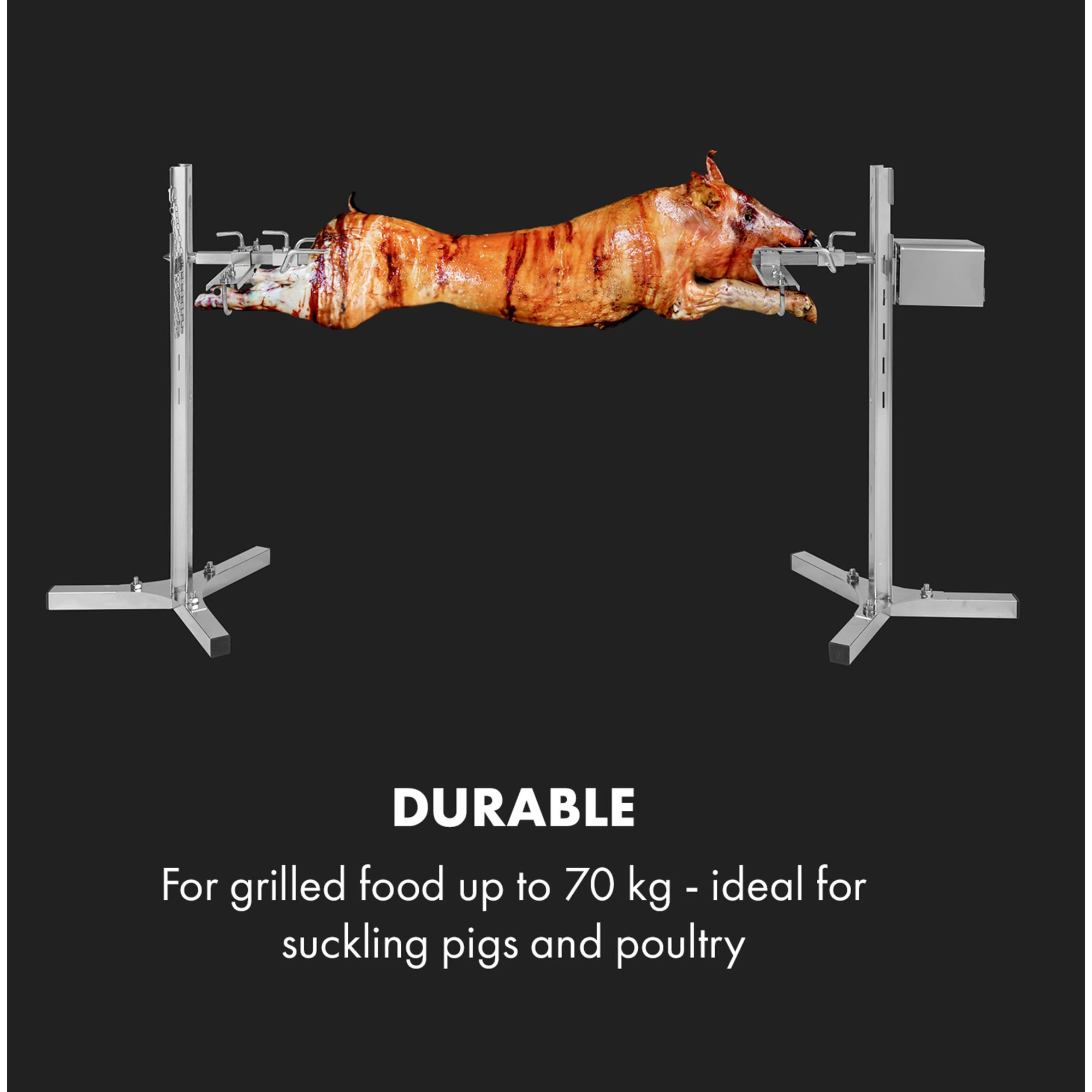 Gratar rotativ/protap pentru porc, greutate maxima 70 kg, cu motor de ...