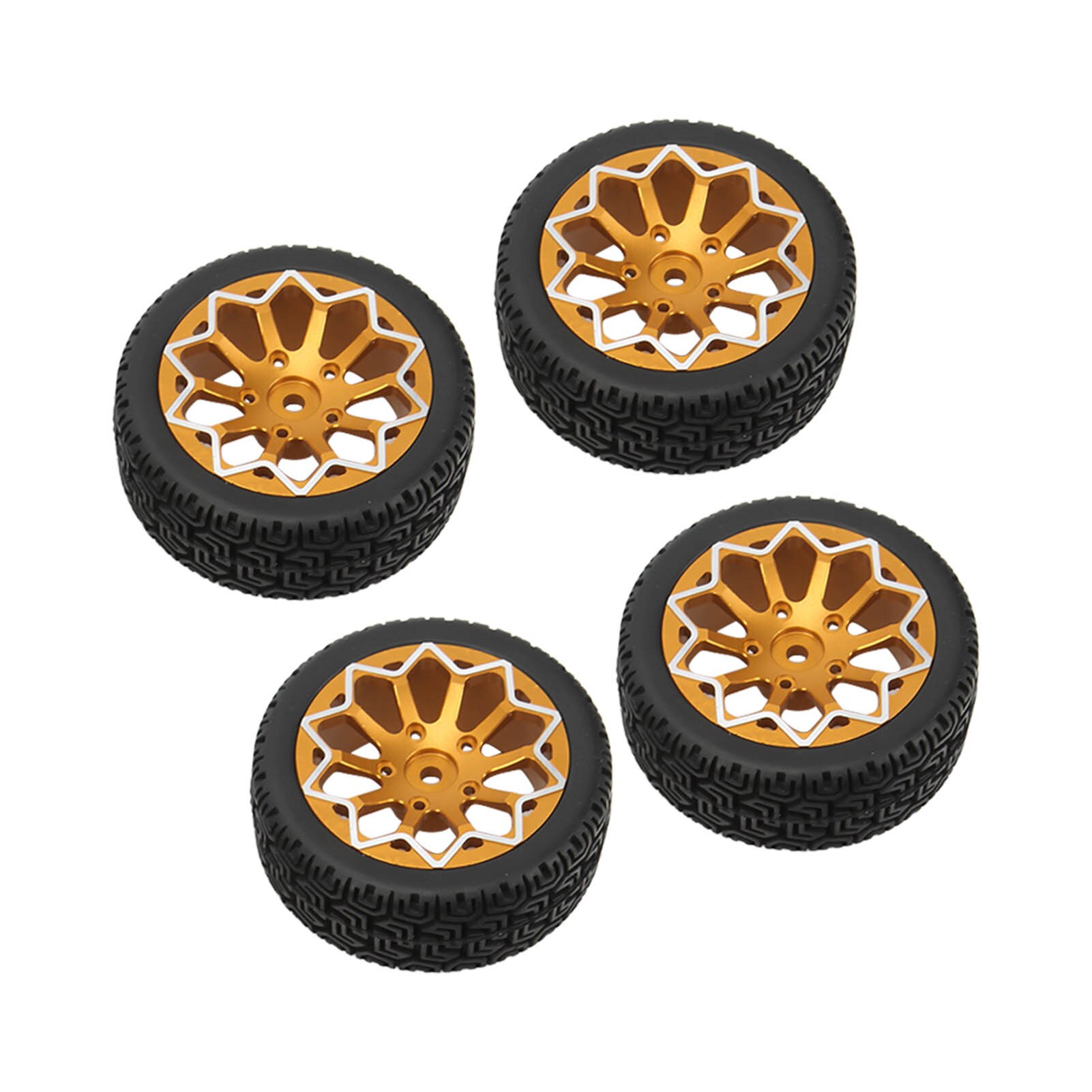 Set 4 roti si anvelope RC 1/10, Enforose, aliaj de aluminiu, pentru ...