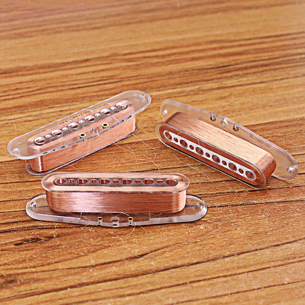Bobina pickup pentru chitara, neagra, 8.38x2.3x1.56cm, set 6 bucati ...