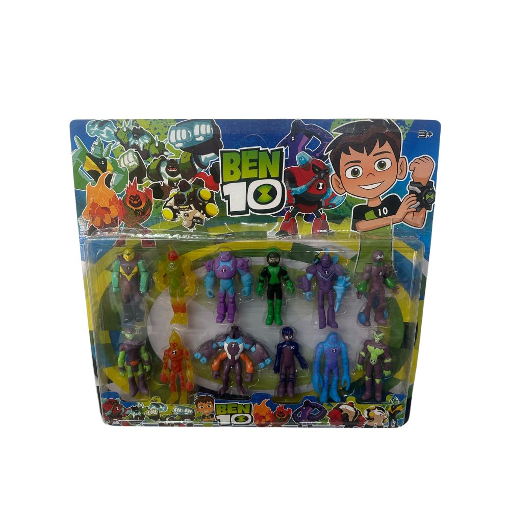 Set 12 figurine Virtual Trend®, Ben 10, multicolor, 9 cm - eMAG.ro