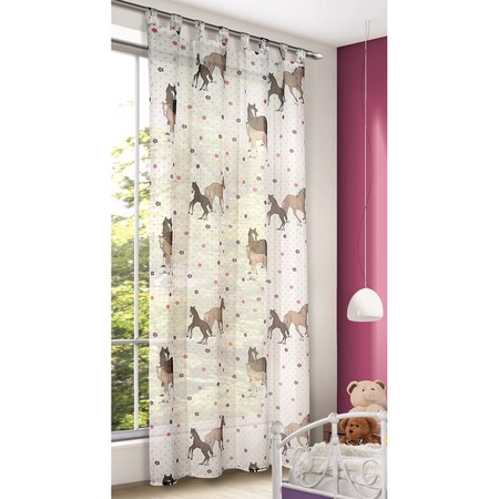 Perdea cu bride, design copii, dimensiune: 245 x 140 cm - eMAG.ro