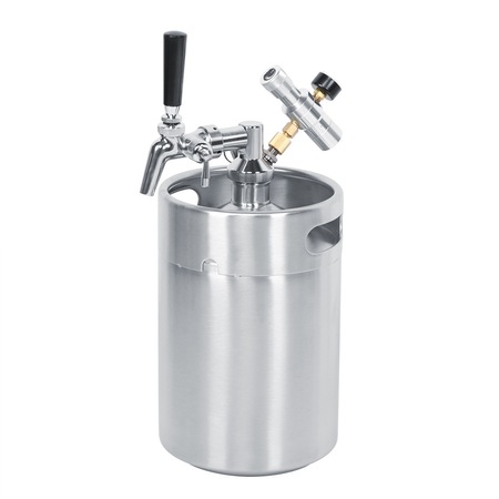 Butoi de bere din otel inoxidabil 5L, cu robinet ajustabil, pentru ...